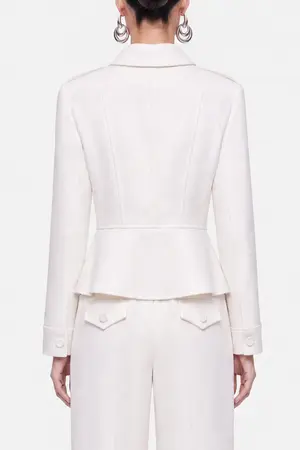 NOCTURNE Double Breasted Epaulette Jacket