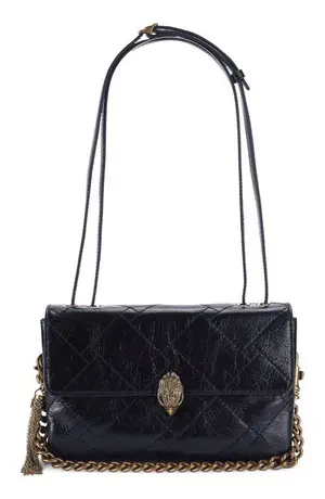 Kurt Geiger Celia Leather Flap Shoulder Bag