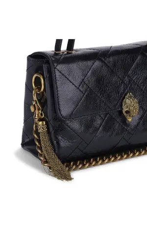 Kurt Geiger Celia Leather Flap Shoulder Bag