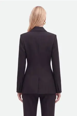 NOCTURNE Padded Shoulder Double Breasted Jacket