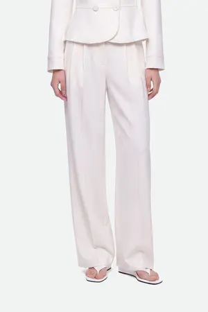 NOCTURNE Double Pleat Wide Leg Trousers