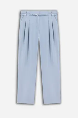 NOCTURNE Belt Detail Double Pleat Trousers
