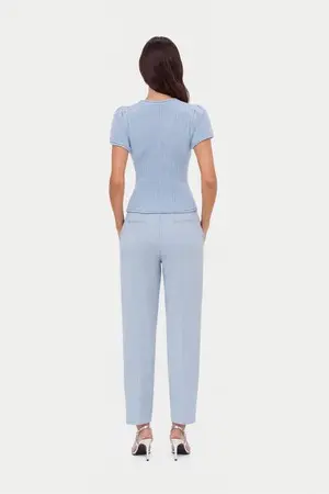 NOCTURNE Belt Detail Double Pleat Trousers