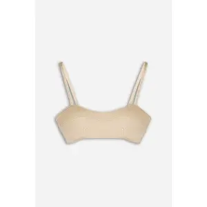 NOCTURNE String Strap Crop Top - Beige