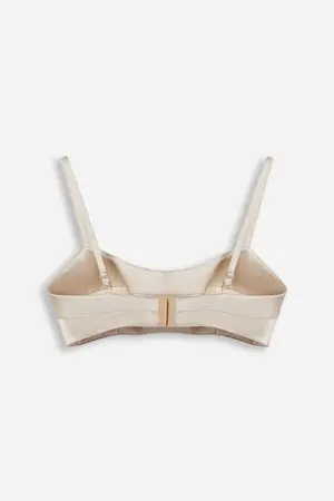 NOCTURNE String Strap Crop Top - Beige