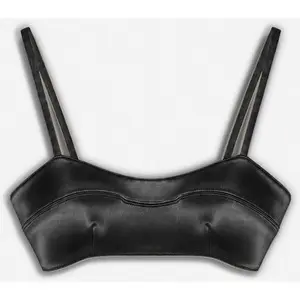 NOCTURNE String Strap Crop Top - Black