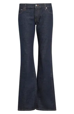 Khaite Conforti Low Rise Wide Leg Jeans