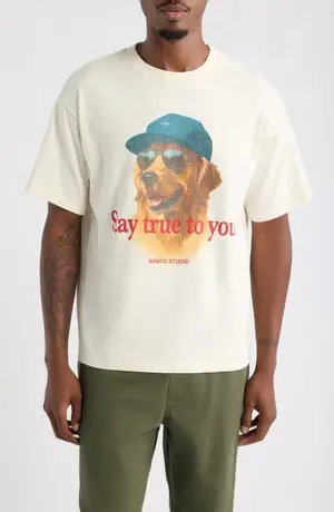 SANTO STUDIO Stay True Graphic T-shirt