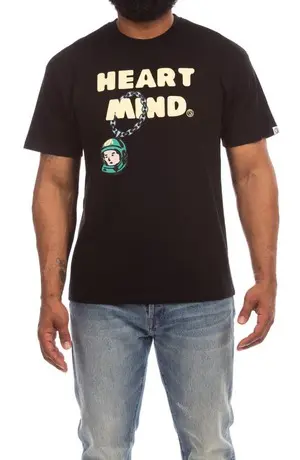 BILLIONAIRE BOYS CLUB Reach Cotton Graphic T-shirt - Black
