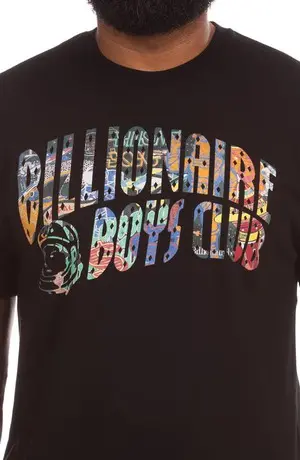 BILLIONAIRE BOYS CLUB Curve Logo Cotton Graphic T-shirt