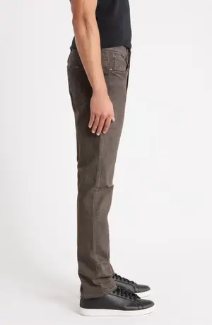 PURPLE BRAND Overdye Destroy Straight Leg Jeans
