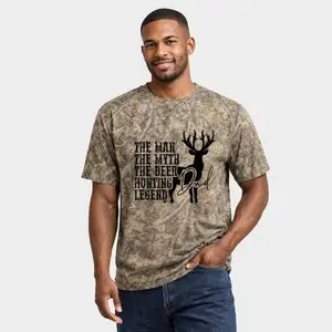 SIMPLY SAGE MARKET The Deer Hunting Legend Heavyweight Tee - Camo