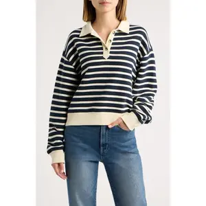 Rag & Bone Striped Vintage Terry Polo