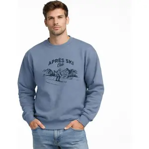 SIMPLY SAGE MARKET Aprés Ski Club Mountains Graphic Sweatshirt - Slate