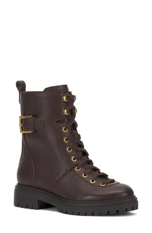 Vince Camuto Becinda Leather Combat Boot