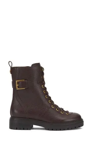 Vince Camuto Becinda Leather Combat Boot