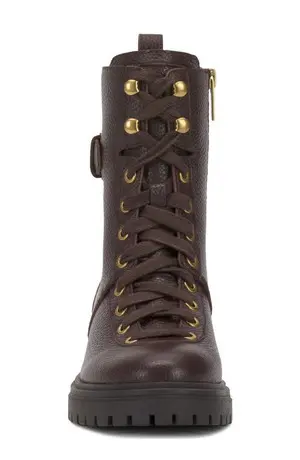 Vince Camuto Becinda Leather Combat Boot