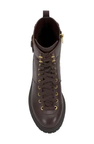 Vince Camuto Becinda Leather Combat Boot