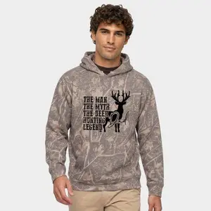 SIMPLY SAGE MARKET The Deer Hunting Legend Hoodie - Camo