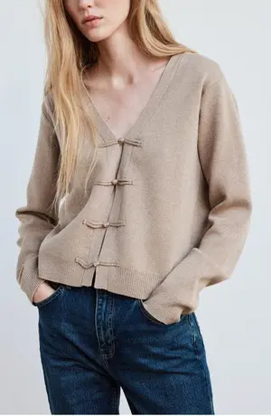 Mango Toggle Front Knit Cardigan