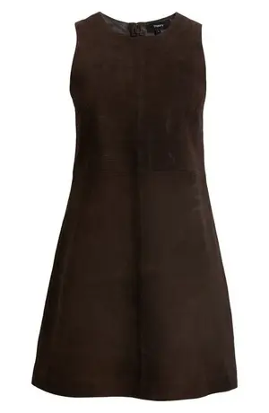 Theory Suede Mini Shift Dress