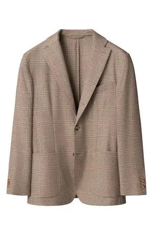 Eton Lana Tech Check Flannel Sport Coat
