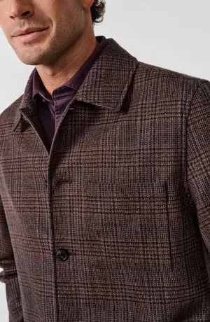 David Donahue Wool Shirt Jacket