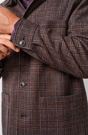David Donahue Wool Shirt Jacket
