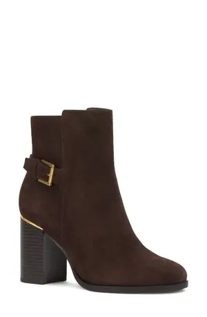Vince Camuto Melvani Leather Bootie Brownie
