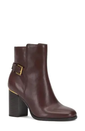 Vince Camuto Melvani Leather Bootie Warm Chestnut