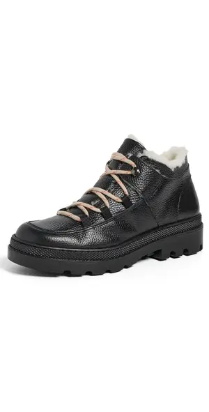 NAGUISA Abra Sherpa Hiker Boots - Total Black