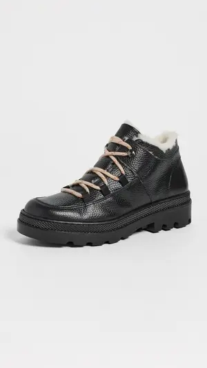NAGUISA Abra Sherpa Hiker Boots - Total Black