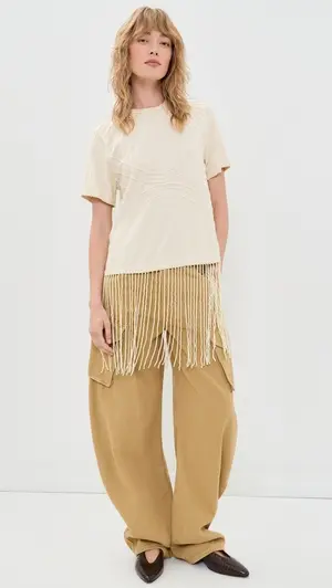 Sea Carlotta Embroidered Fringe Top