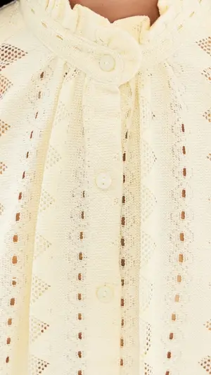 Alix Of Bohemia Poet Savanna Lattice Blouse