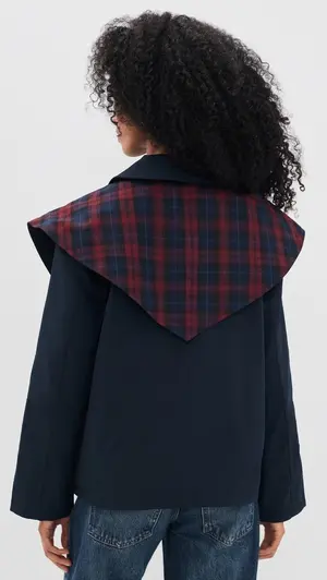 Avec Les Filles Scarf Reversible Barn Jacket