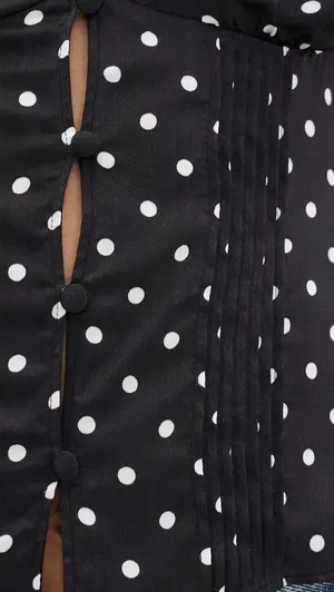 GUIZIO Ara Blouse - Black Micro Dot