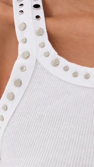 RE/DONE Multi Stud Ribbed Tank