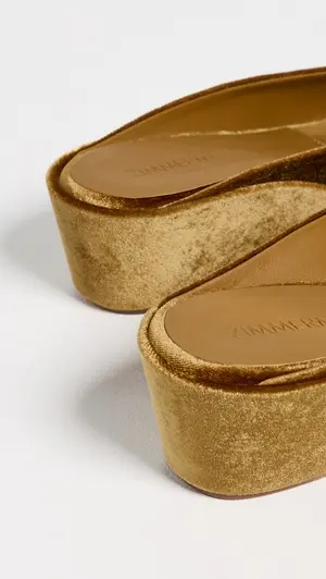 Zimmermann Atelier Mules 35mm - Mustard