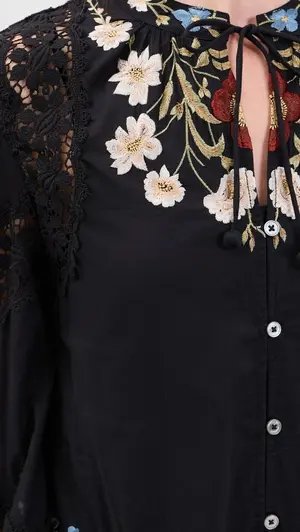 Sea Ruwa Embroidered Flare Mini Dress