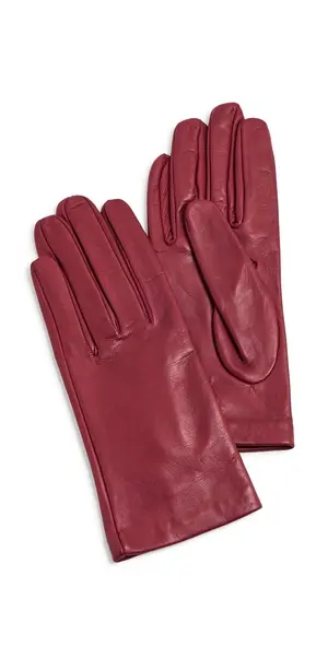 Carolina Amato Vent Palm Shorty Gloves - Red