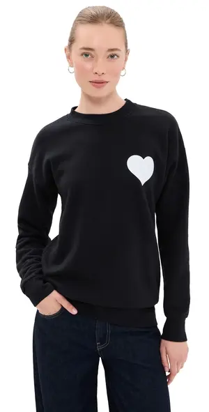 Sprwmn Heart Sweatshirt - Black/white