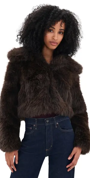 Blanknyc Steady Rise Faux Fur Jacket
