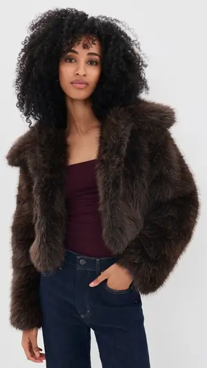 Blanknyc Steady Rise Faux Fur Jacket