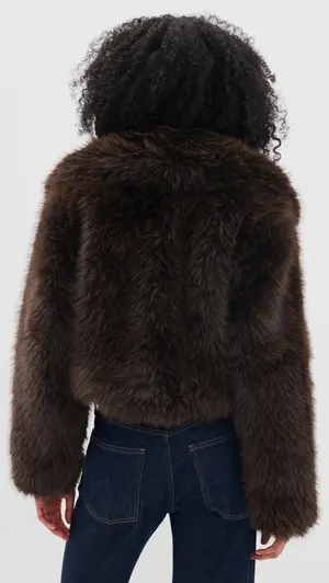 Blanknyc Steady Rise Faux Fur Jacket