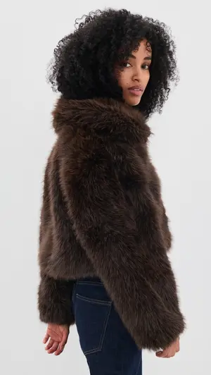 Blanknyc Steady Rise Faux Fur Jacket