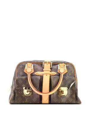 LOUIS VUITTON Manhattan Handbag Monogram Canvas Gm Satchel