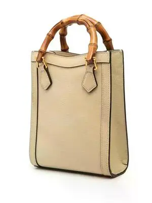 Gucci 2016-2026 Mini Calfskin Bamboo Diana Satchel - Brown