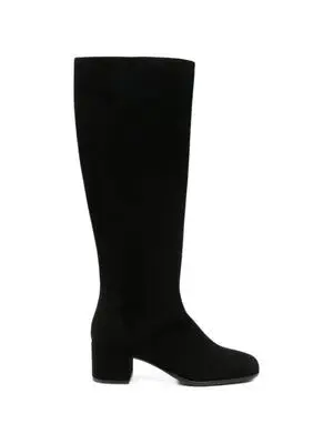 Liviana Conti Suede-finish Knee-high Boots - Black