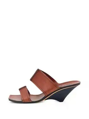 Saint Laurent Architectural Wedge Sandals