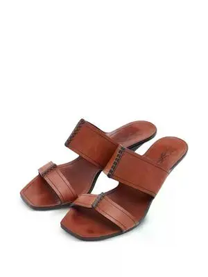 Saint Laurent Architectural Wedge Sandals